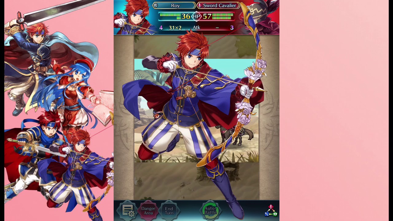 Roy and Lilina VS. LHB Ninian and Hawkeye clear - YouTube