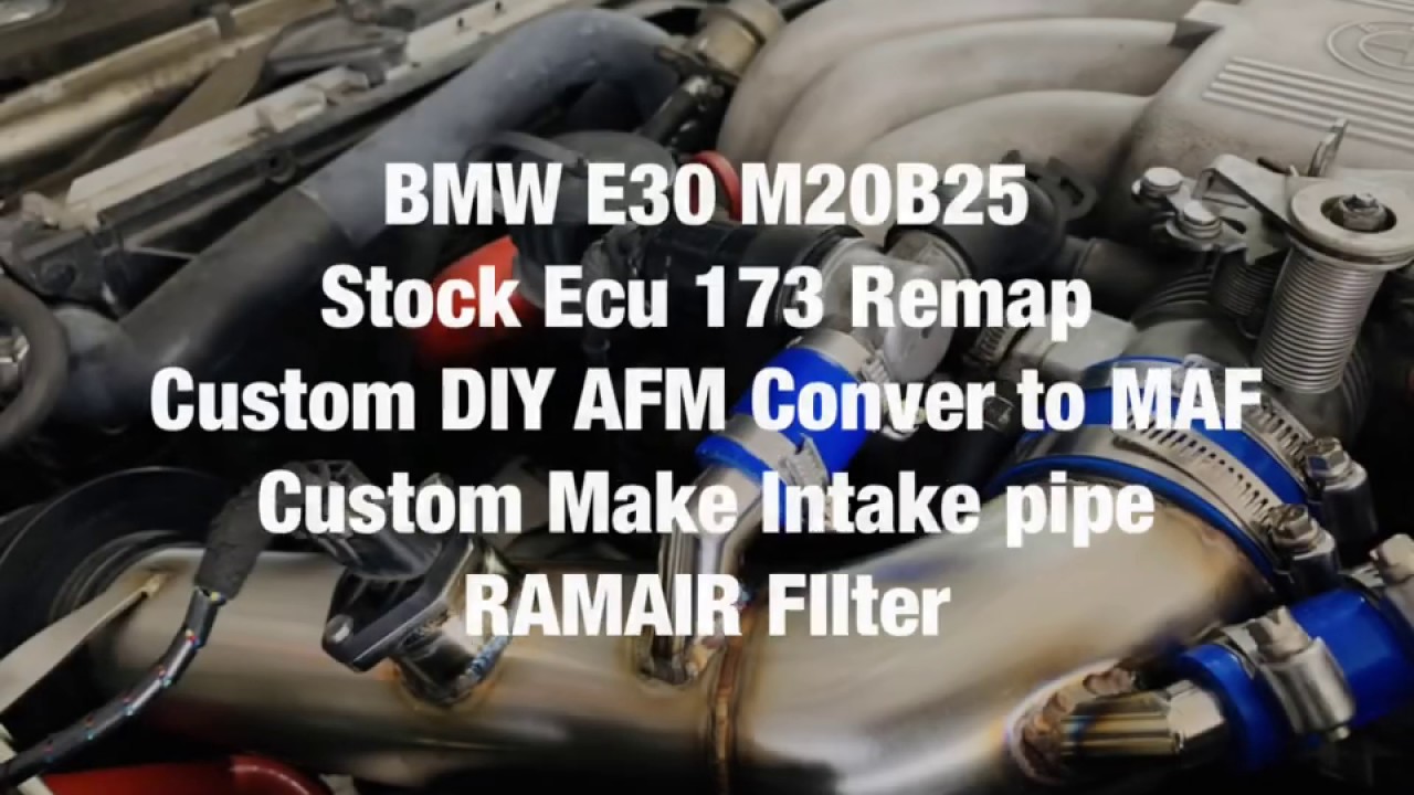 E30 M20 AFM convert to MAF DIY - YouTube