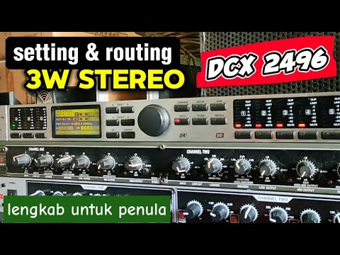 SETTING & ROUTING BERINGHER DCX 2496 3W STEREO - YouTube