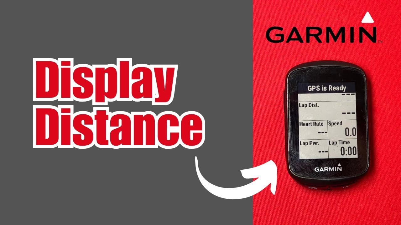 How to Display Distance on Garmin Bike Computer - YouTube