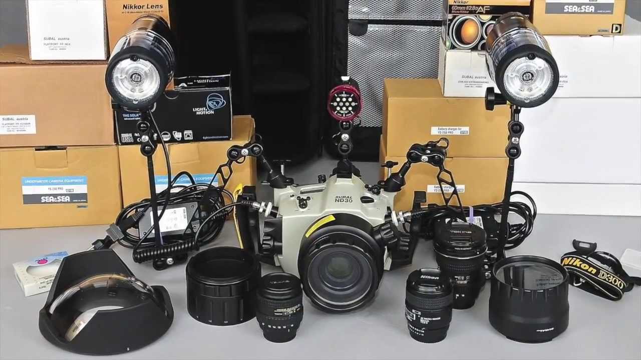 D300 Professional Underwater Photo Rig - YouTube