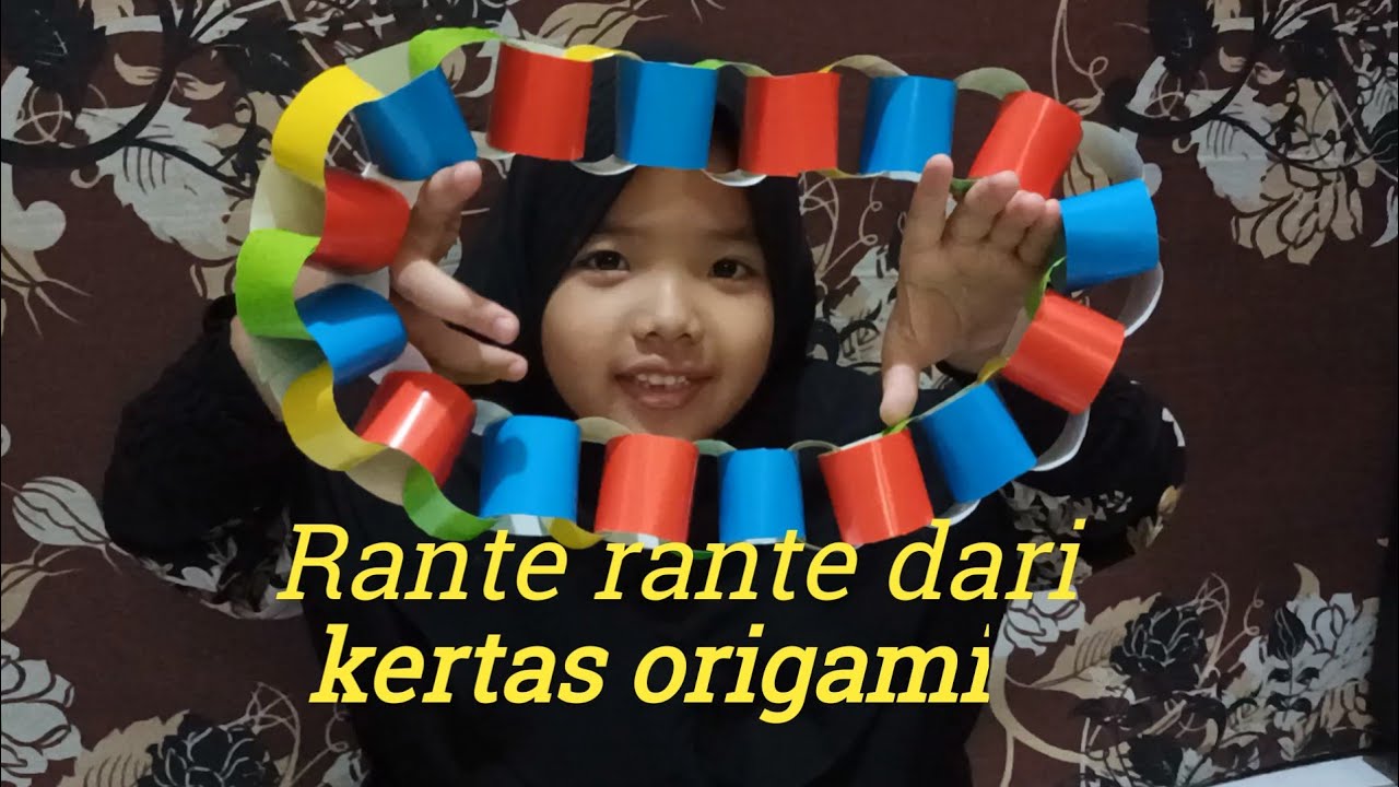 Hiasan rante rante dari kertas origami - YouTube