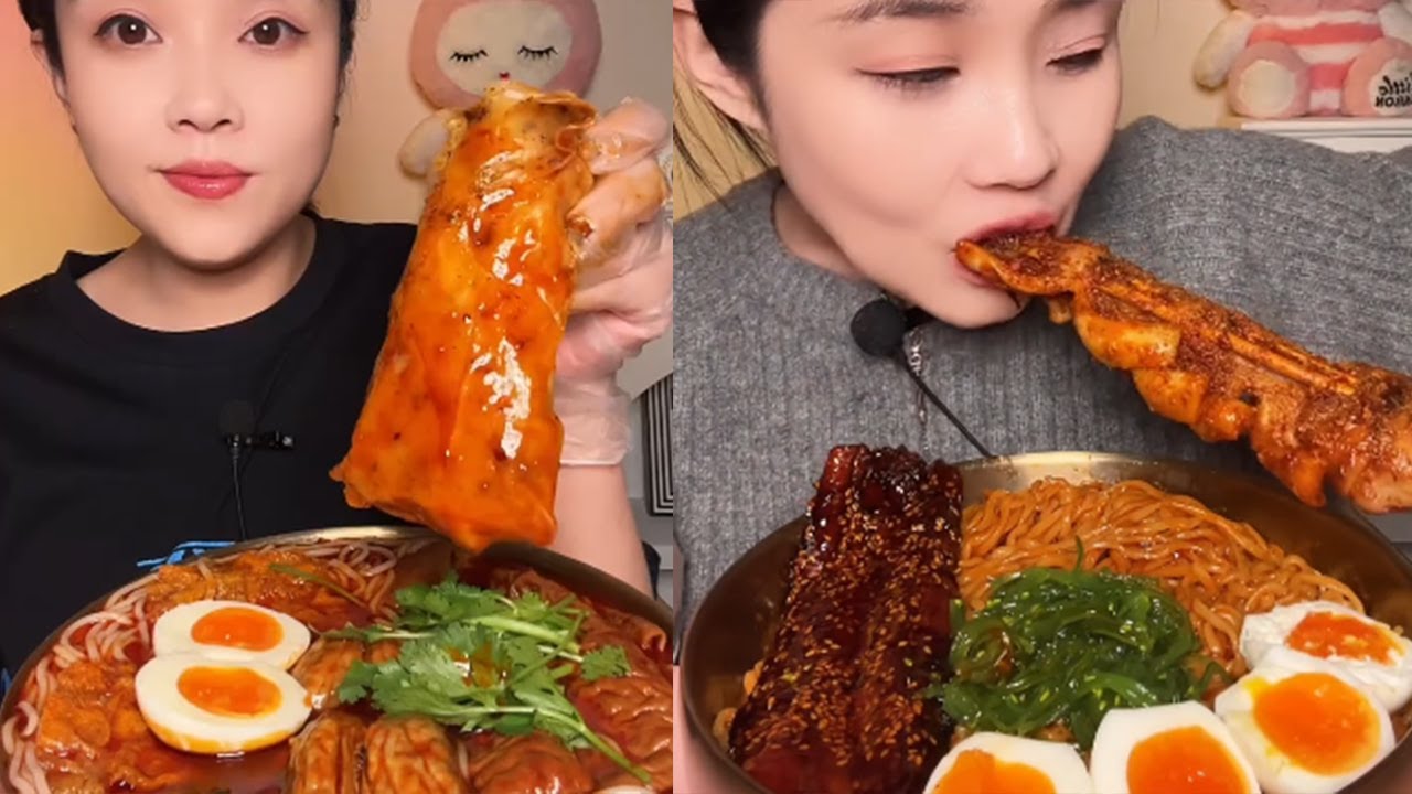 ASMR MUKBANG EP 1151 KOREAN EATING SHOW, EATING SPICY FOOD CHALLENGE 😱 ...