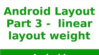 Android Tutorial 2019 - Android Nested Layouts Part 2 - YouTube