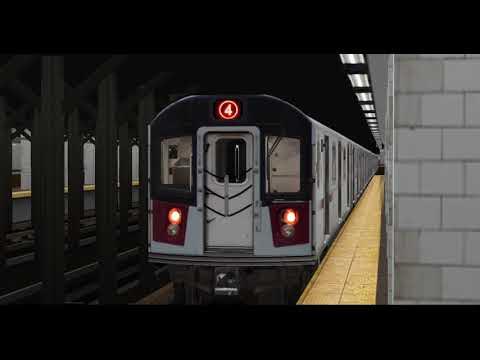 OpenBVE: Woodlawn bound R142A 4 Local Train at Canal Street - YouTube
