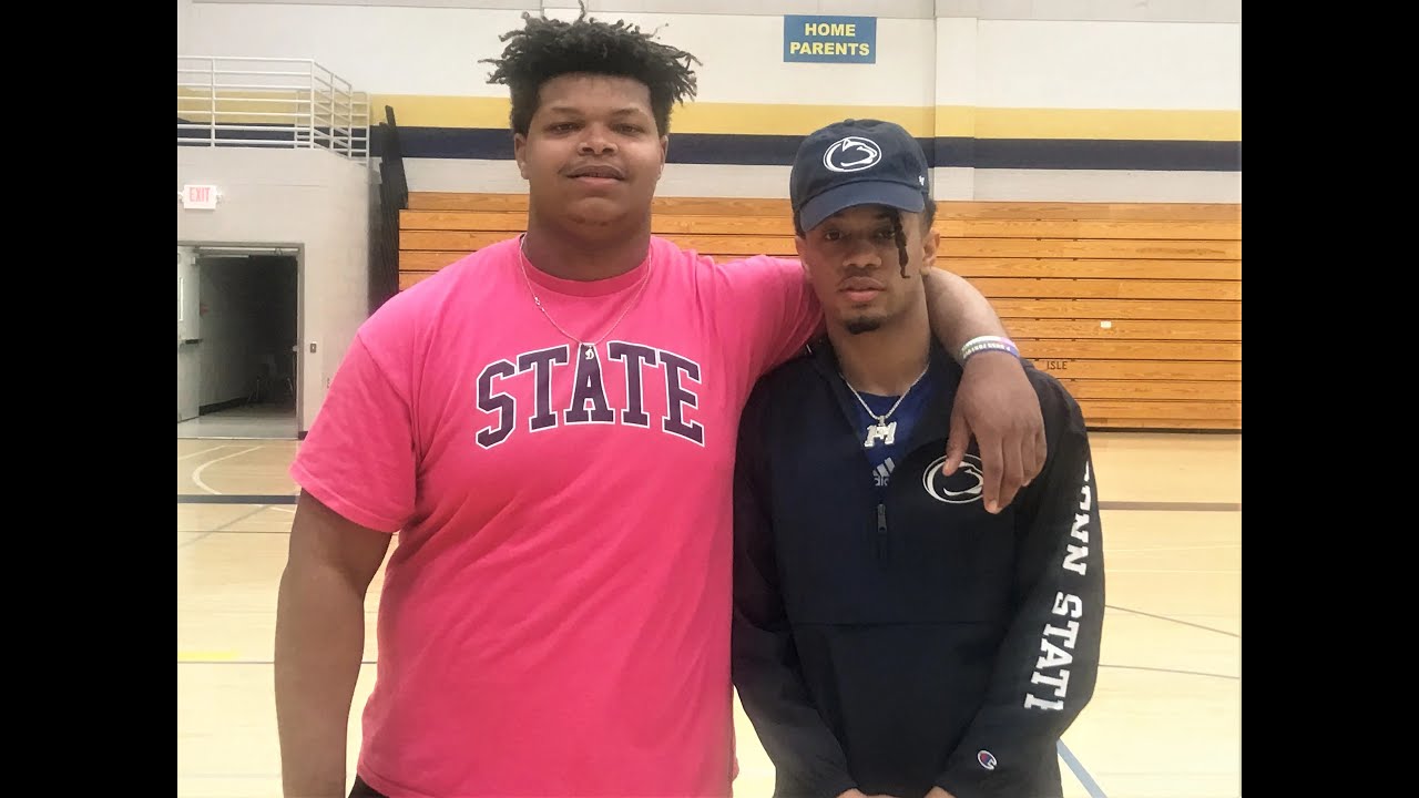 Catholic Memorial star football player Corey Smith has some fun as he ...