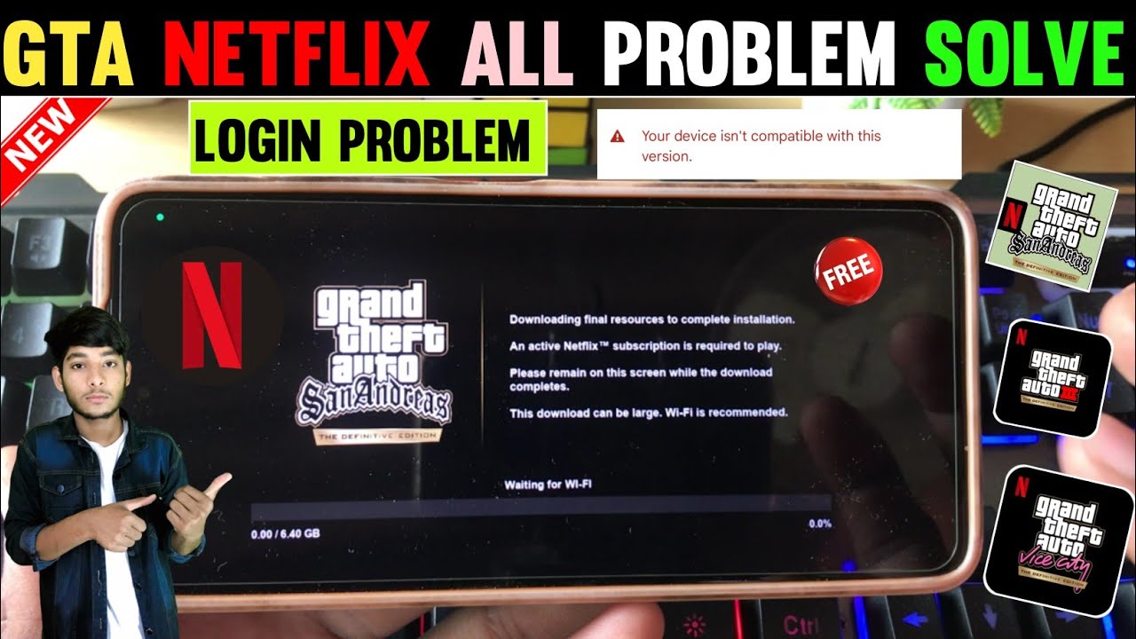 😥 GTA San Andreas Netflix Login problem | Gta III Netflix Free | GTA ...