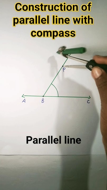 How to draw parallel lines with compass#shorts#viralshorts#ytshorts# ...