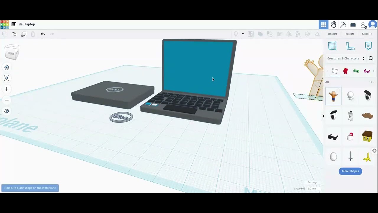 modern laptop in tinkercad! - YouTube