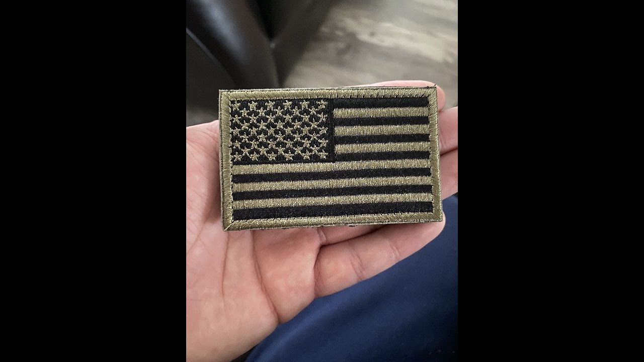 U-LIAN USA Flag Patch Embroidered American Flag Tactical Patch Hook and ...