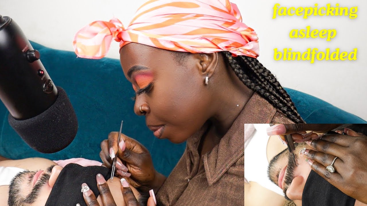 TINGLY Picking Things from his face while he sleeps | soft cloudy whispers ☁️ - YouTube