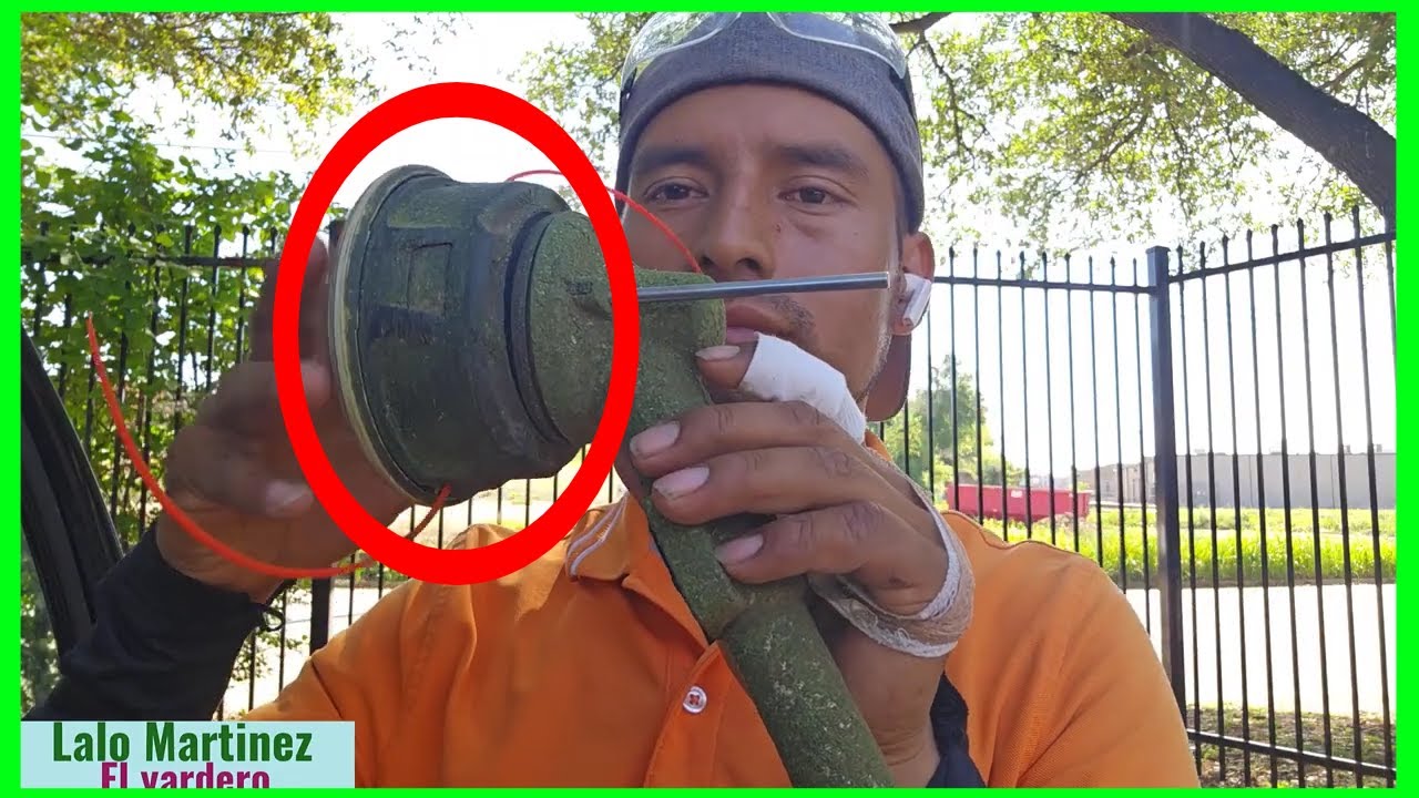 Como cambiar el cabesal de un wiro o desbrosadora stihl. - YouTube