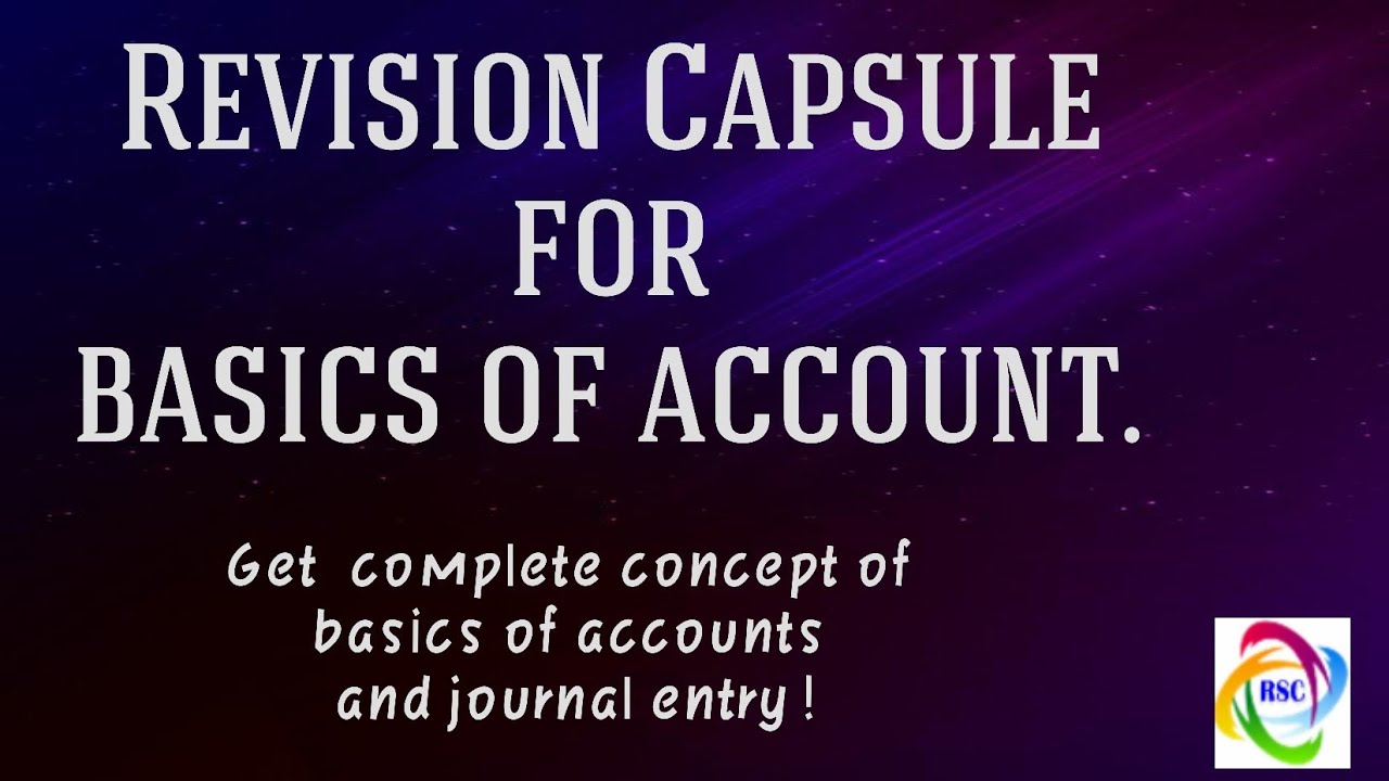 REVISION CAPSULE-BASICS AND JOURNAL - YouTube