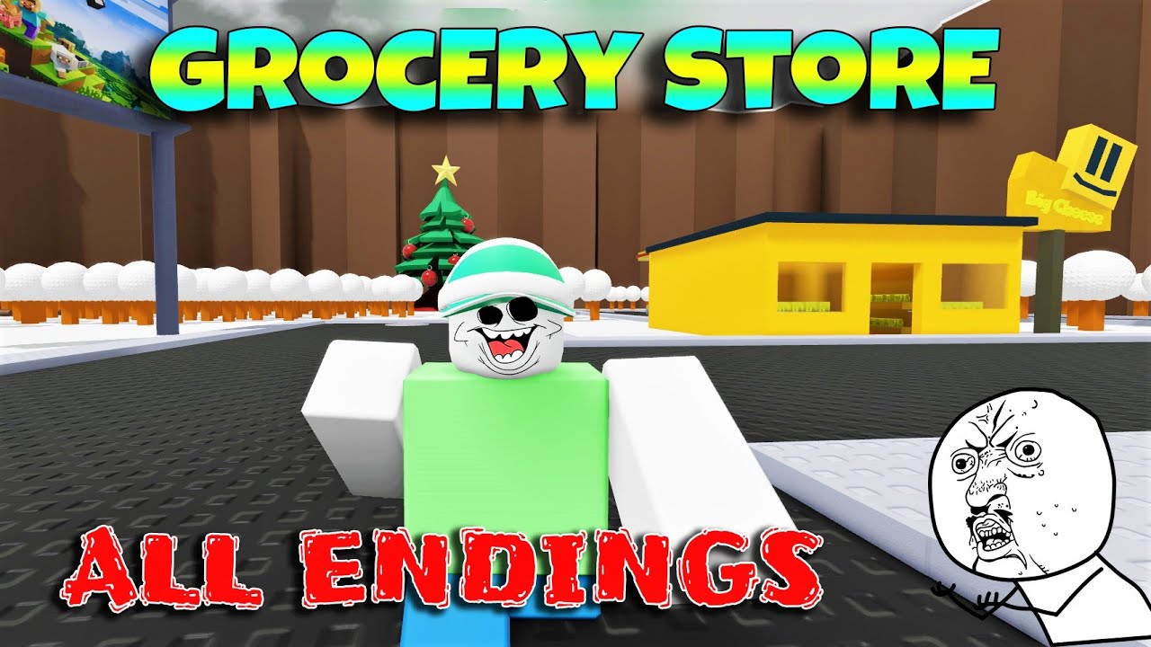 ROBLOX - Grocery Store - ALL [current] Endings! - YouTube