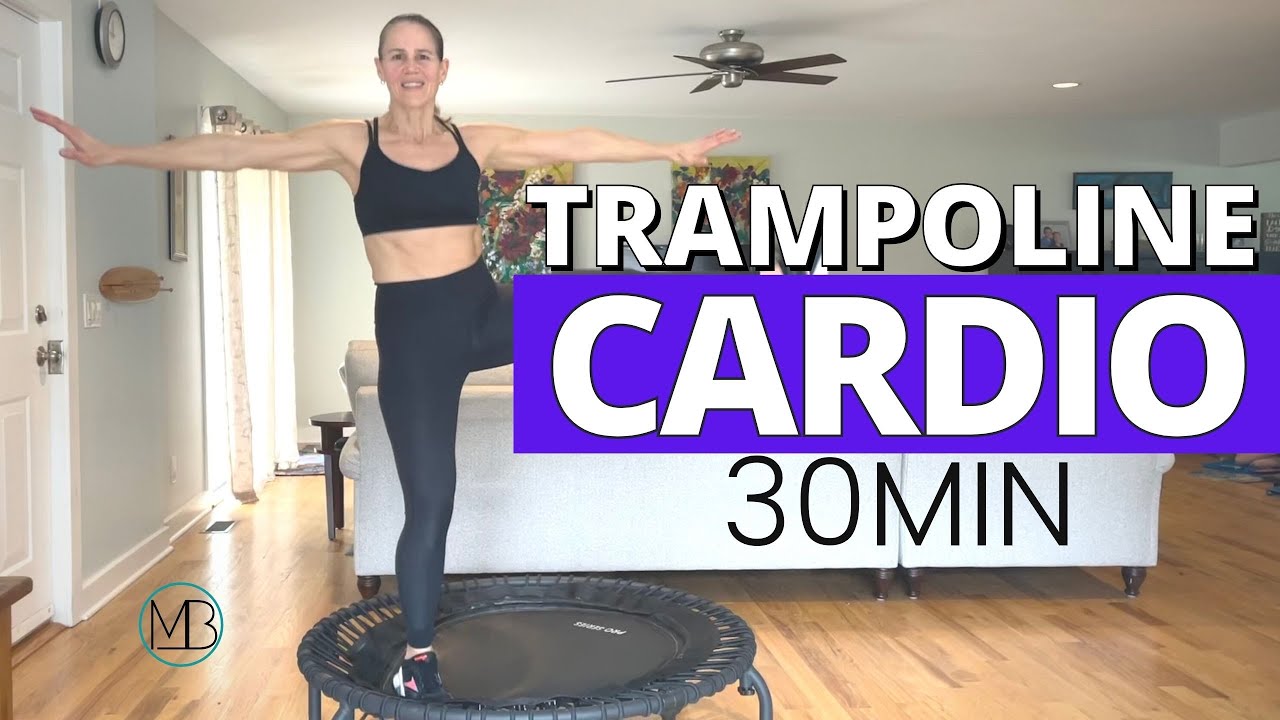 30 MIN Trampoline | Rebounder Cardio Workout | At Home | Arm Toning ...