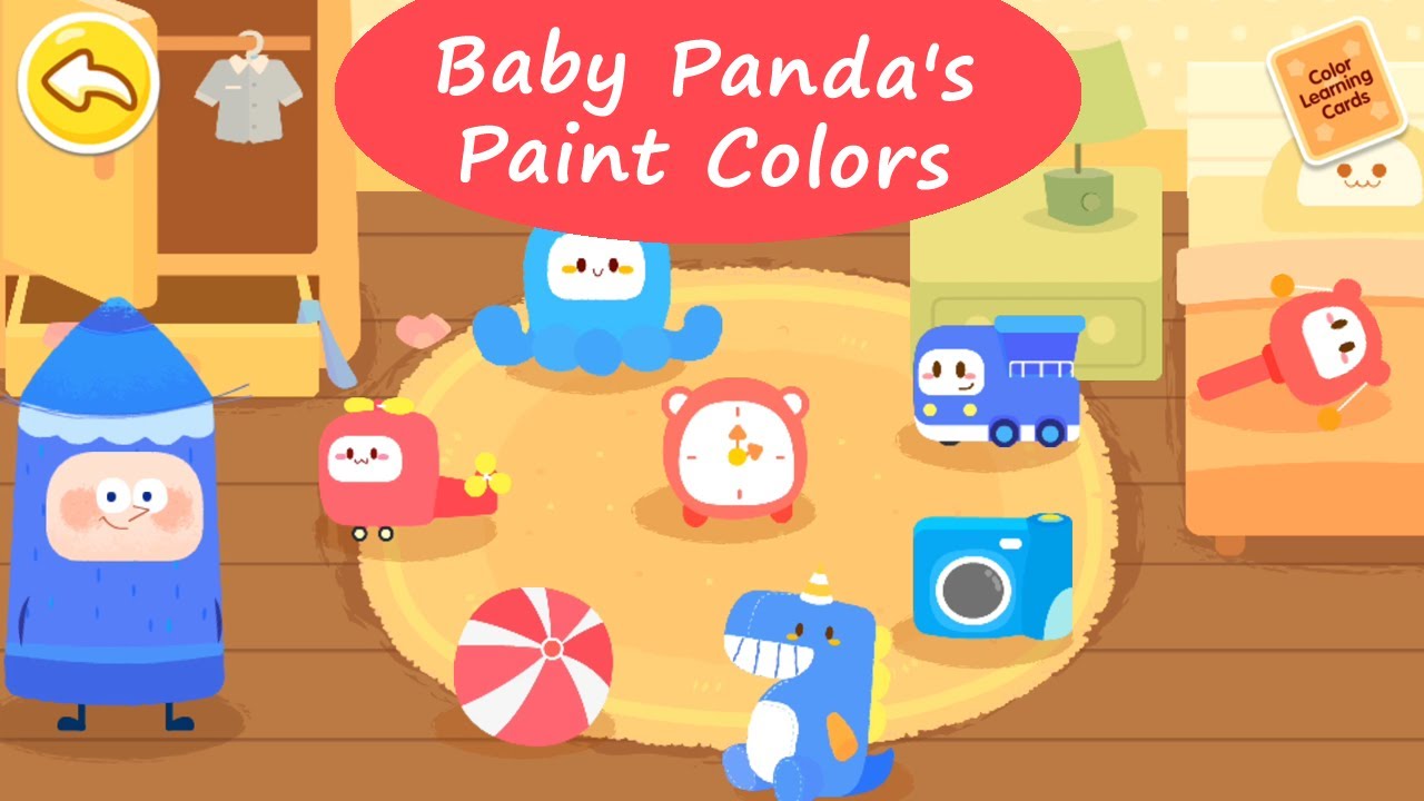Baby Panda's Paint Colors - Learn about 6 basic colors | BabyBus Games ...