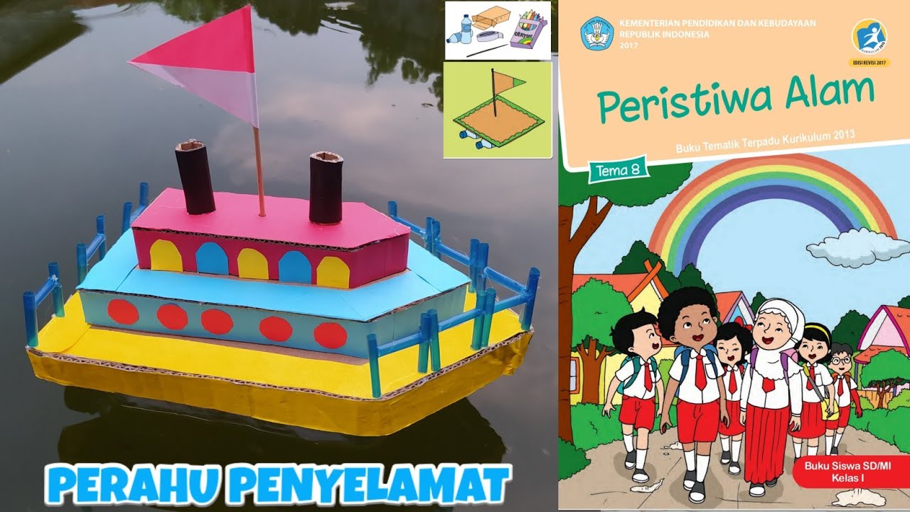 Cara membuat Perahu Penyelamat dari botol plastik bekas || SBDP Tema 8 ...