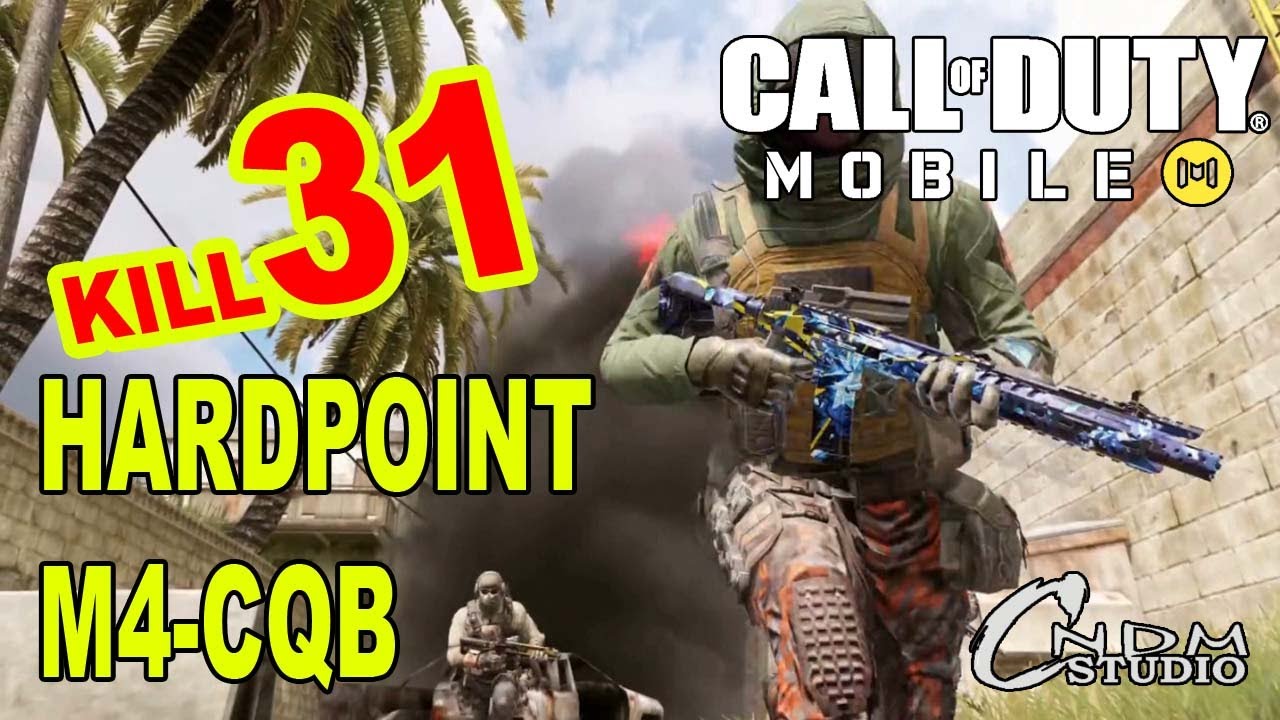 CALL OF DUTY MOBILE, MULTIPLAYER HARDPOINT MAP FIRING RANGE M4 CQB, WIN ...
