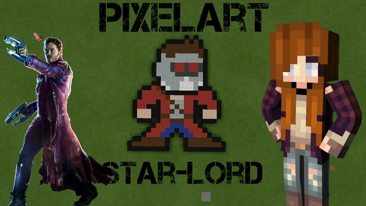 MCPE PixelArt- Star-Lord - YouTube