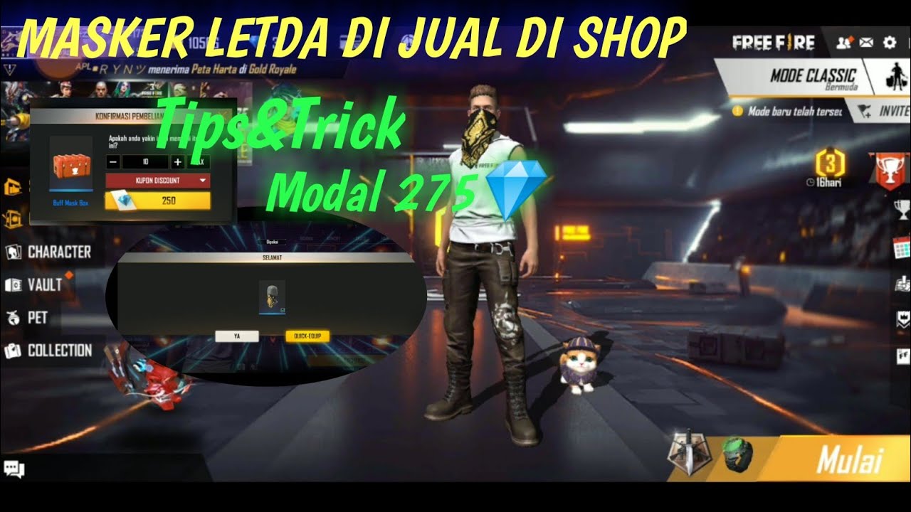 Masker Letda Di Jual Di Shop🤩🔥||Beli Box Langsung Dapat||Tips dan Trik ...