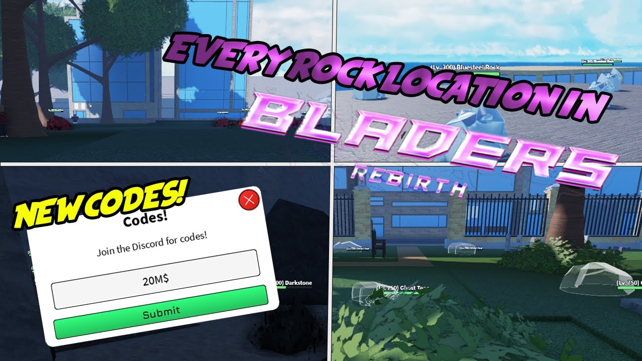 Every SINGLE Rock Location in BLADER REBIRTH [Blader Rebirth Roblox ...