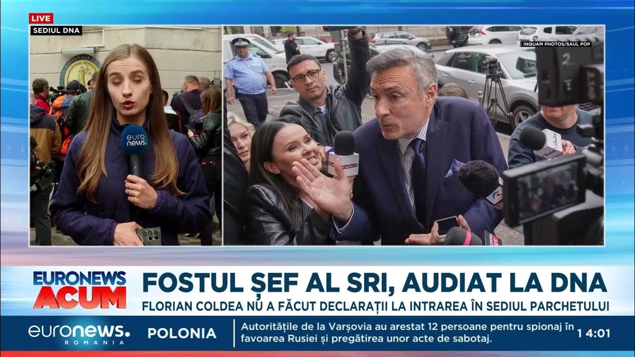 Florian Coldea, fost șef al SRI, audiat la DNA - YouTube