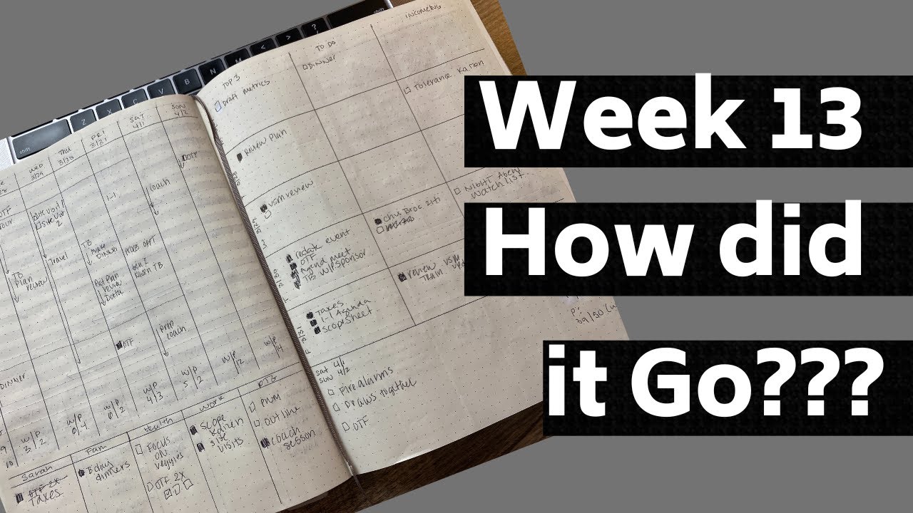 How I did last week reaching balance while still making progress on ...