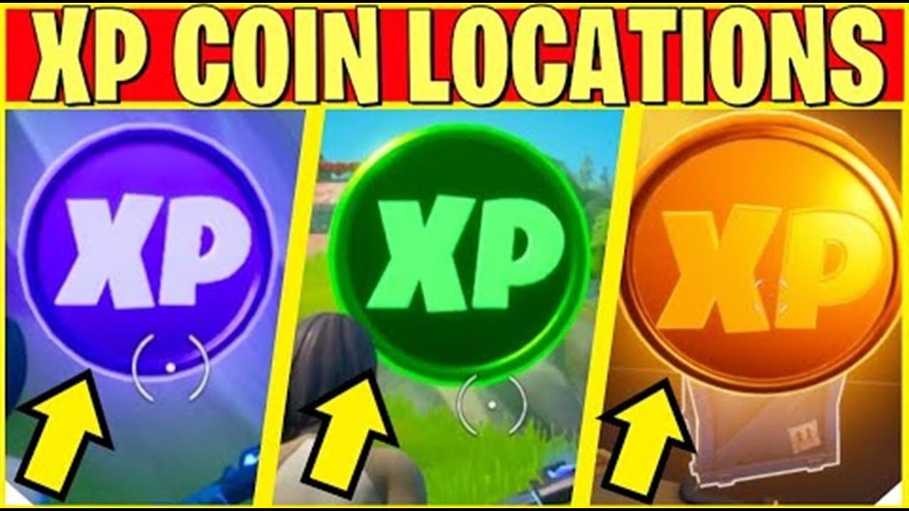 *NEW* All XP Coins Locations in Fortnite WEEK 6 ( Gold - Purple - Green ...
