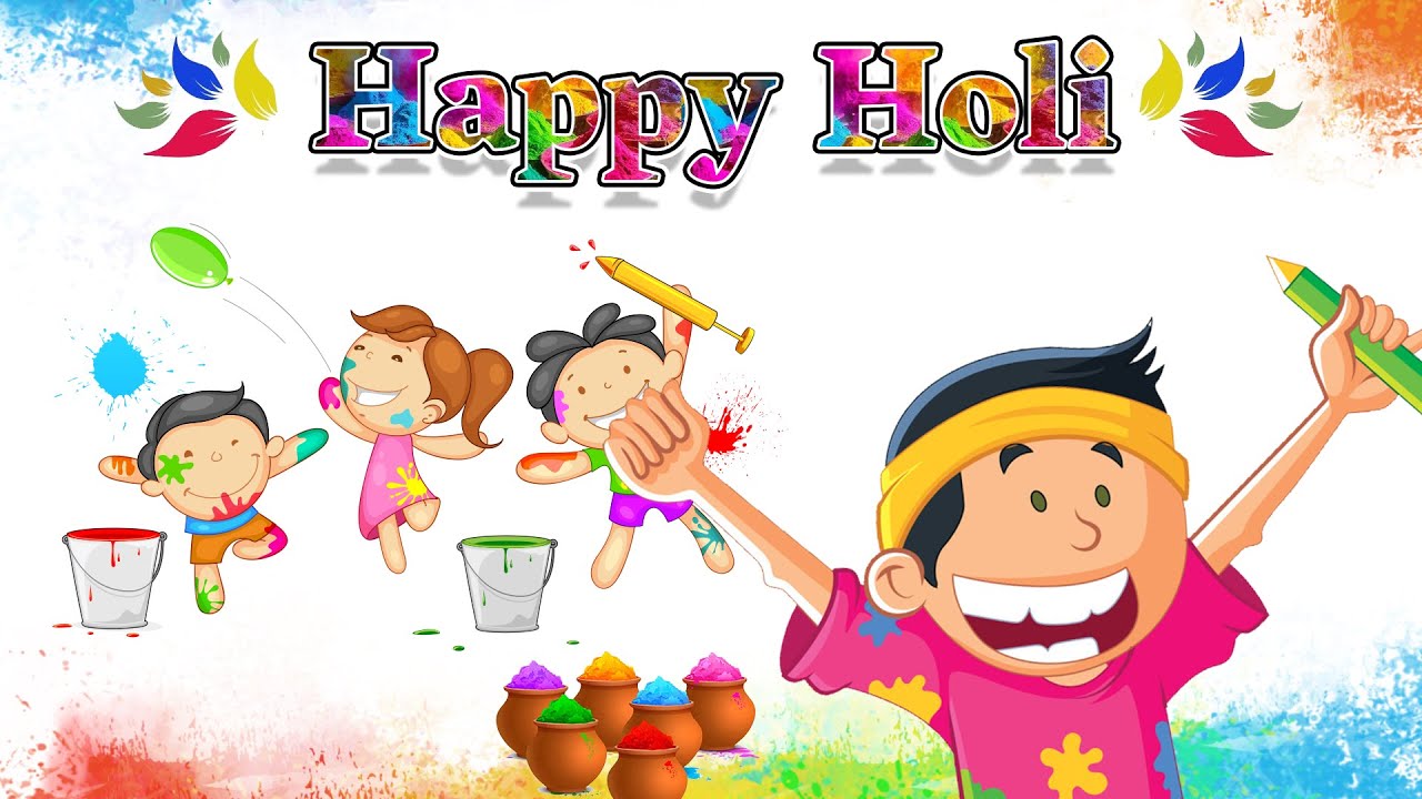 Holi Song for Kids | Holi hai होली है | Hindi Rhyme for Children - YouTube