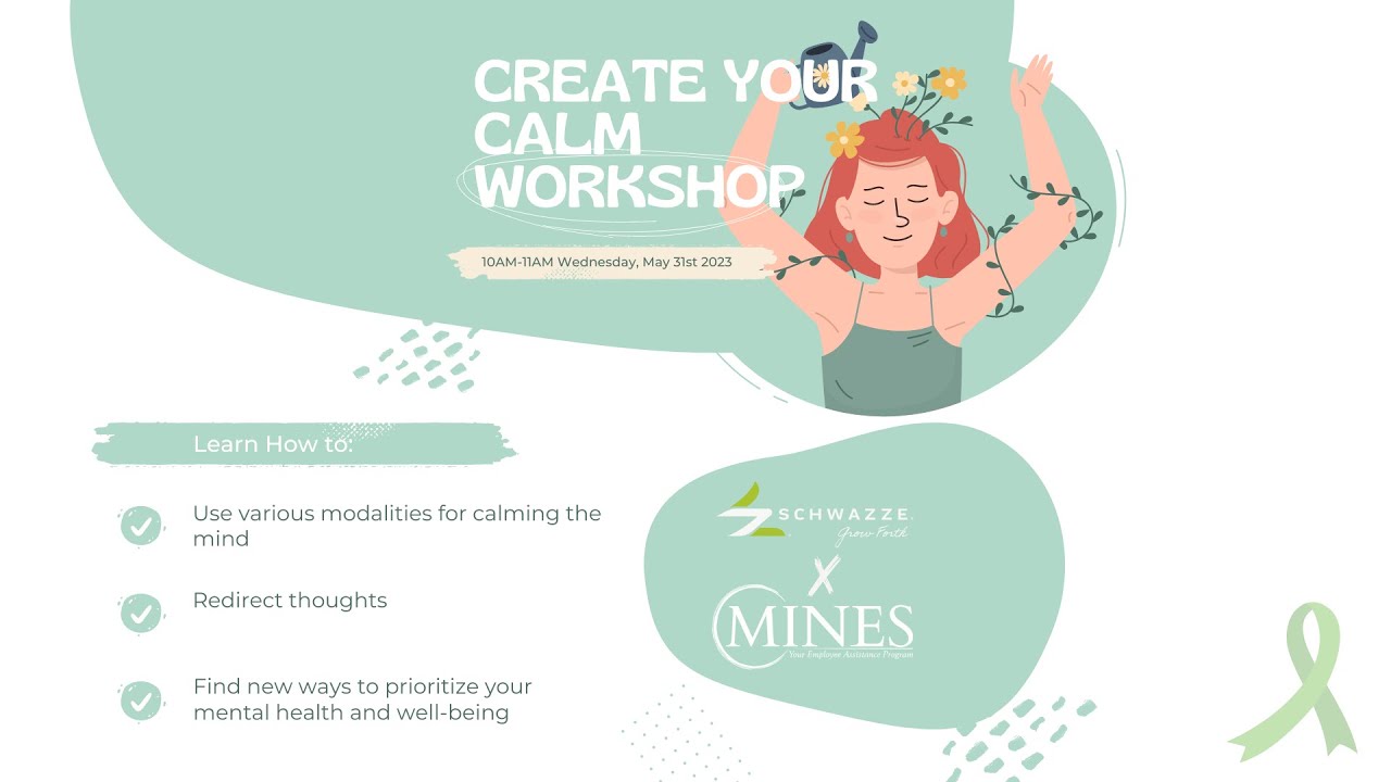 Mental Health Month: Create Your Calm Workshop - YouTube