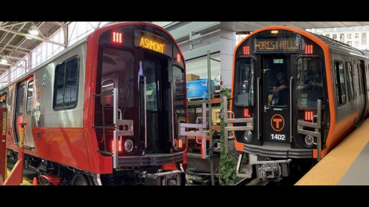 MBTA New Red and Orange line Comparisons (2020) - YouTube