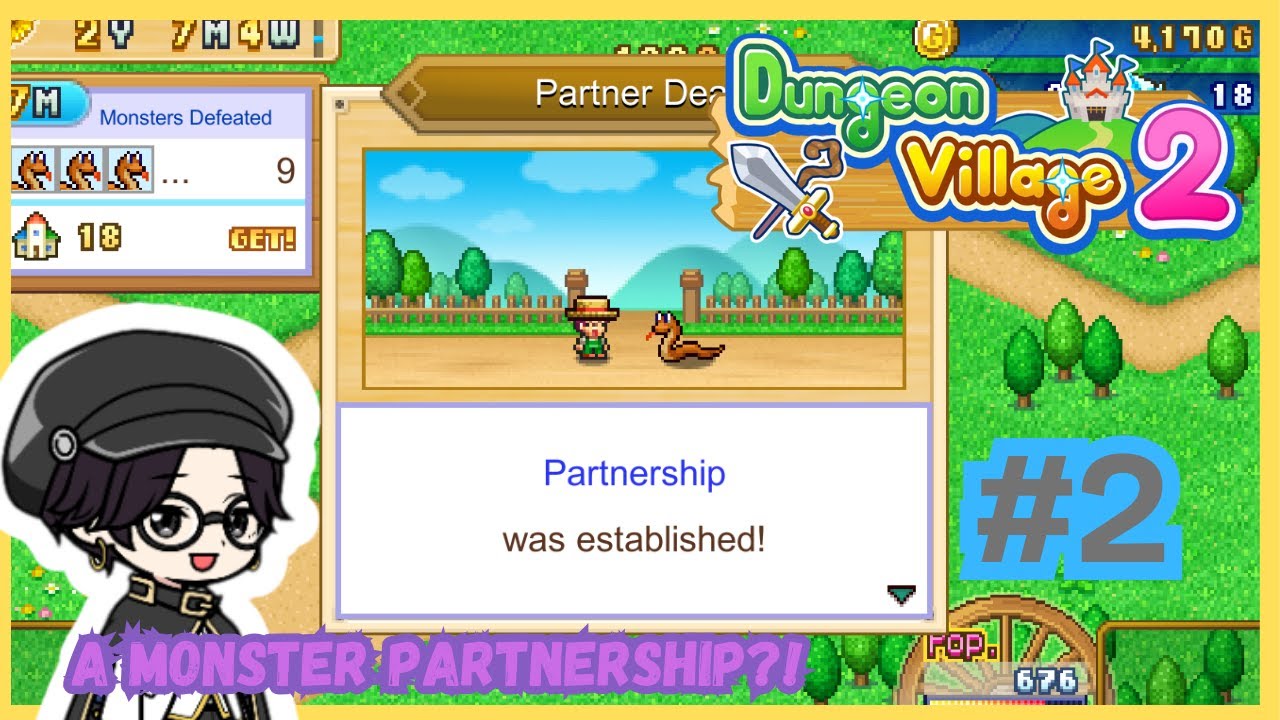 {2} The PARTNERSHIP we need : MONSTERS!| Dungeon Village 2 (NO MIC ...
