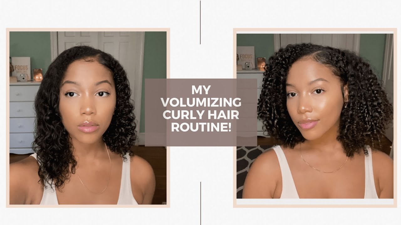 My Volumizing Curly Hair Routine - YouTube