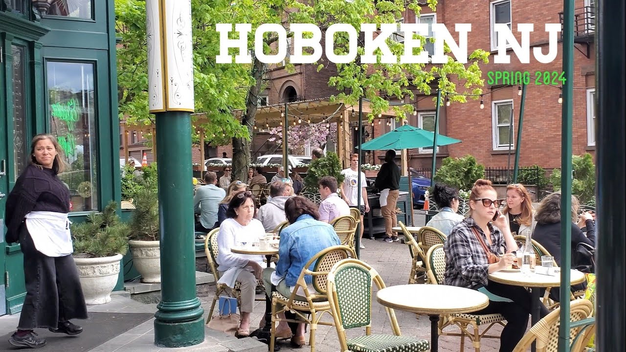 HOBOKEN NJ [4K] spring walk| checking the vibes on Sunday afternoon ...