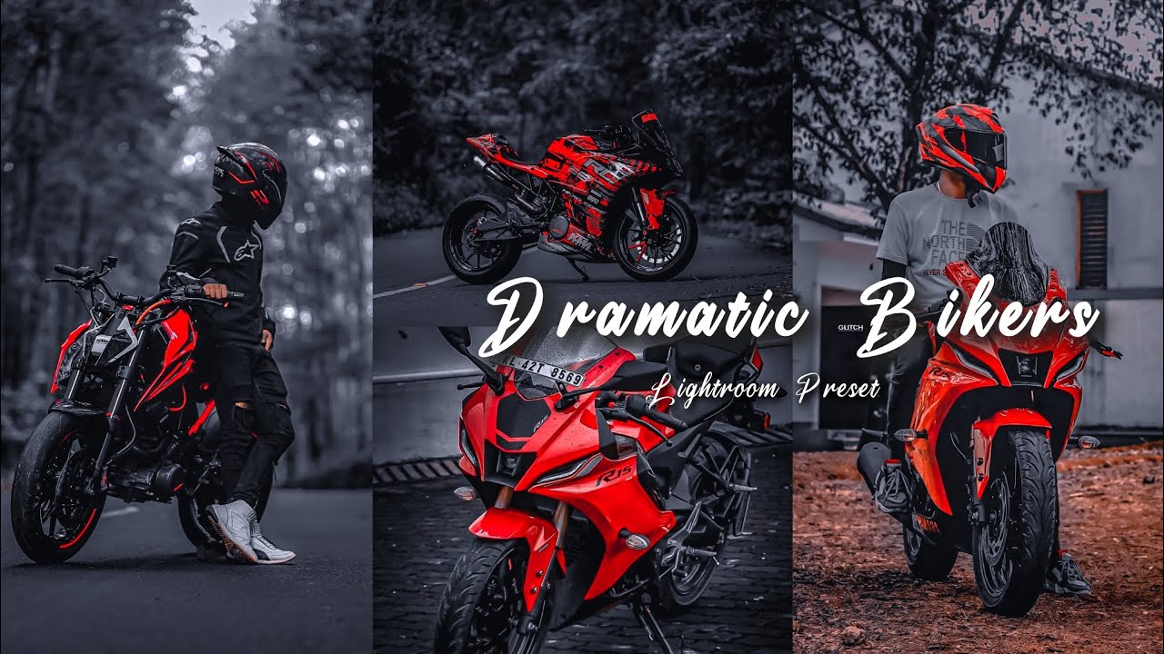 Dark And Dramatic Biker Photo Editing In Lightroom | Lightroom Preset ...