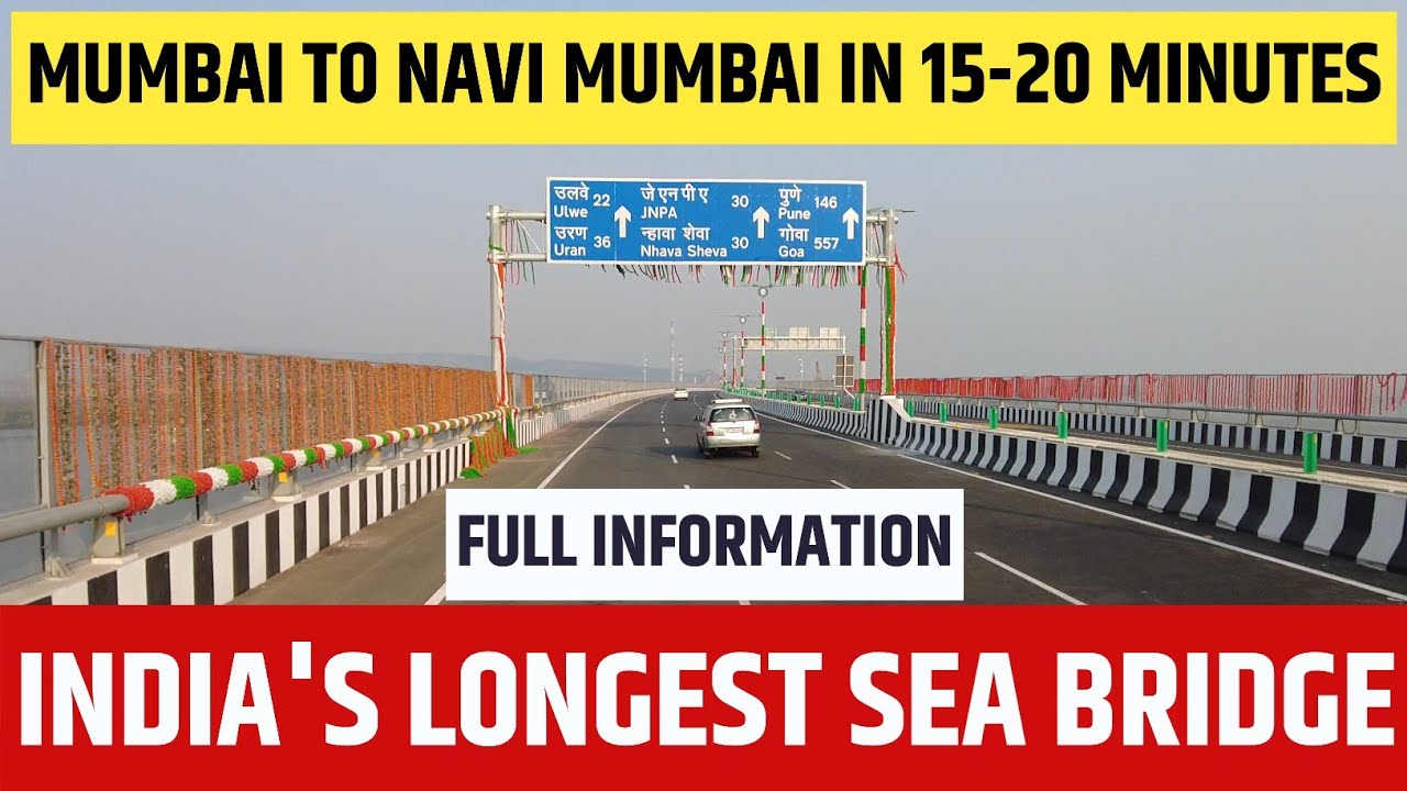 Atal Setu Bridge Mumbai | Mumbai Trans Harbour Link | Longest Sea ...
