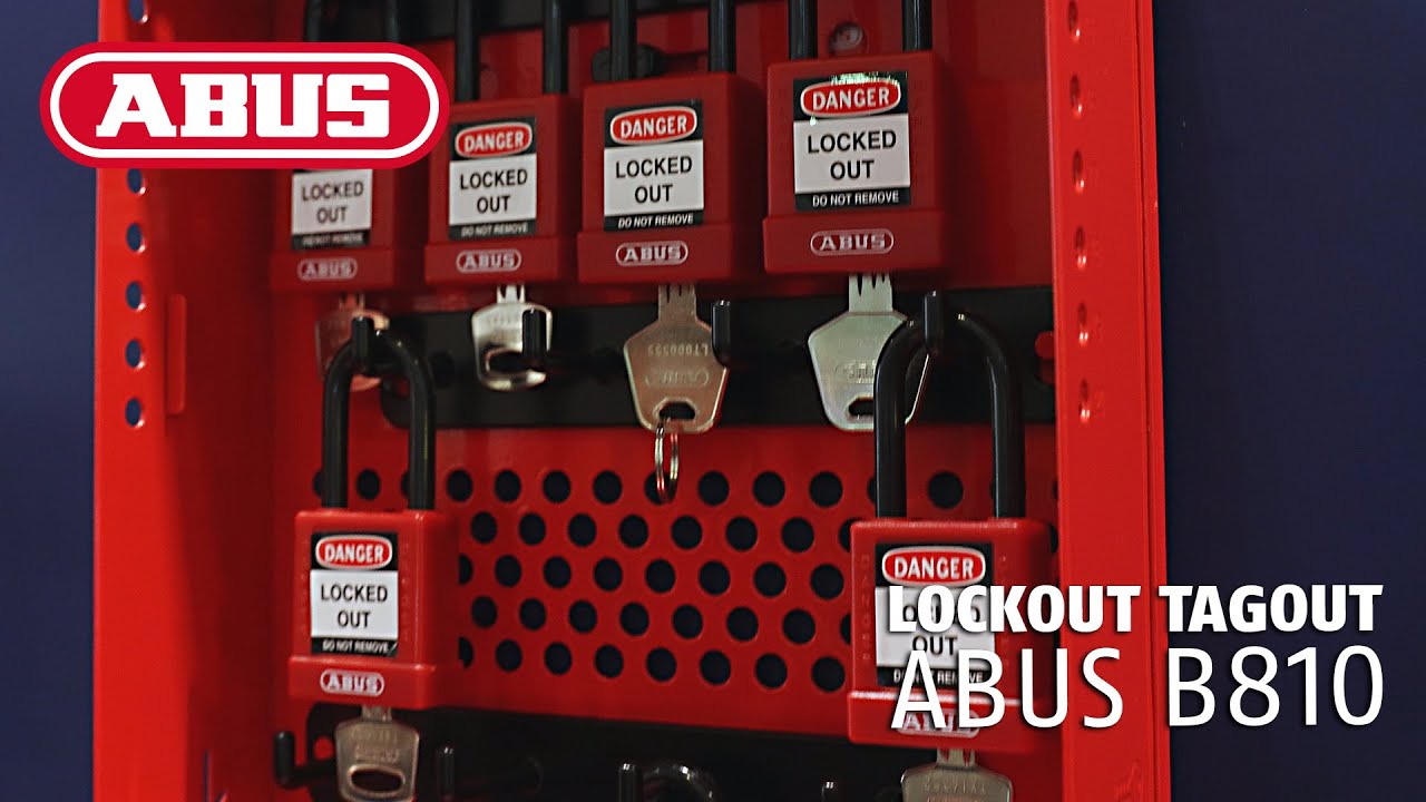 ABUS Lockout/Tagout Solutions - B810 RedBox - YouTube