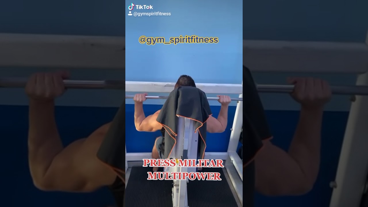PRESS MILITAR HOMBROS Multipower - YouTube