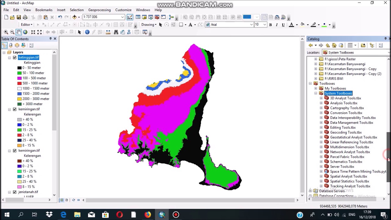 TUTORIAL MEMBUAT PETA RASTER DRAINASE MENGGUNAKAN APLIKASI ARCHMAP ...