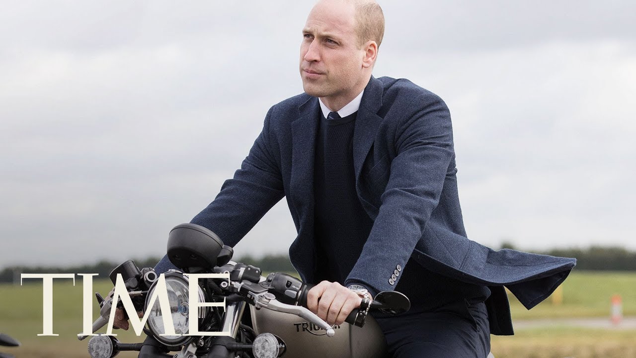 Prince William Poses On A Motorcycle During Royal Visit To Triumph ...