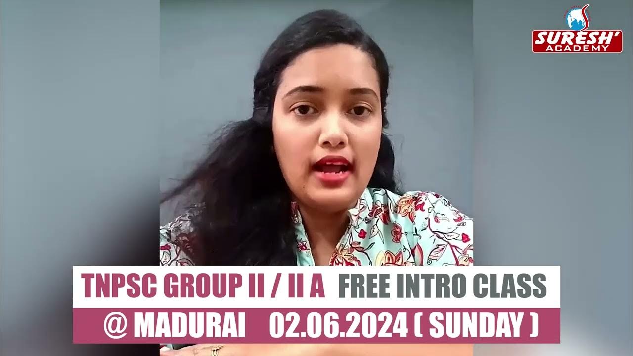 TNPSC GROUP-II / IIA | FREE INTRO CLASS - 02.06.2024 | @ MADURAI | Suresh IAS Academy - YouTube
