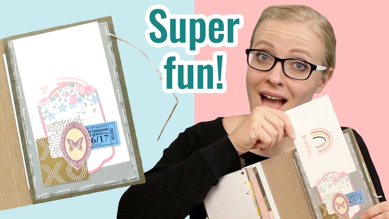 Transparent Pocket with a Tuck! • Junk Journal Tutorial - YouTube