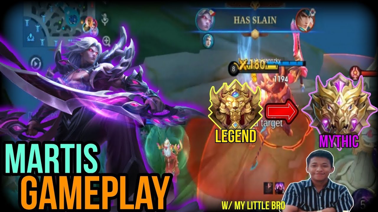 RANK UP! FROM LEGEND TO MYTHIC USING MARTIS|INTENSE BATTLE🔥- MLBB - YouTube