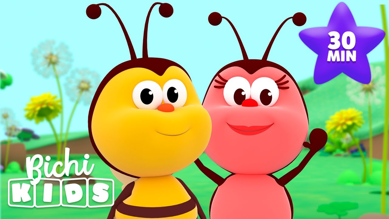 🐝 Canciones con La Abeja Be-Be 🐝🌈 CANCIÓN INFANTIL | Bichikids en ...