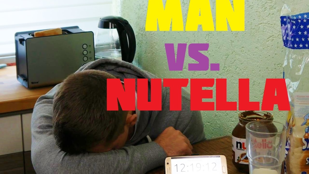 Challenge: MAN vs NUTELLA | 4K - YouTube