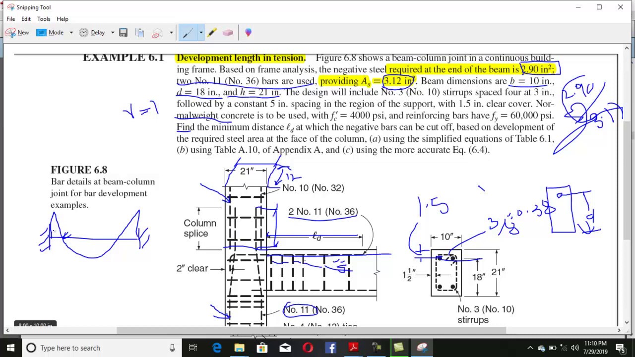 lectur 3 example on development length for negative or cantilever beam ...