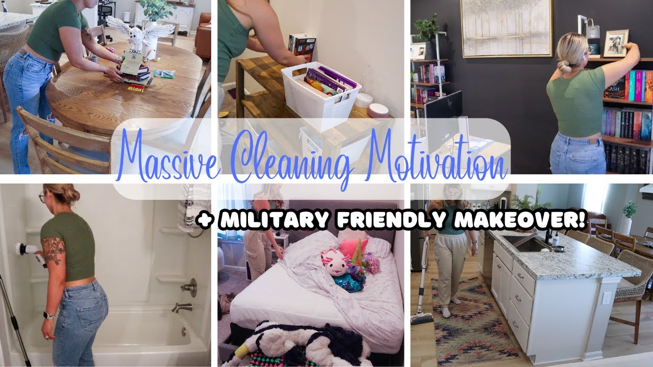 Massive Cleaning Motivation | Military Friendly Makeover | Bedroom ...