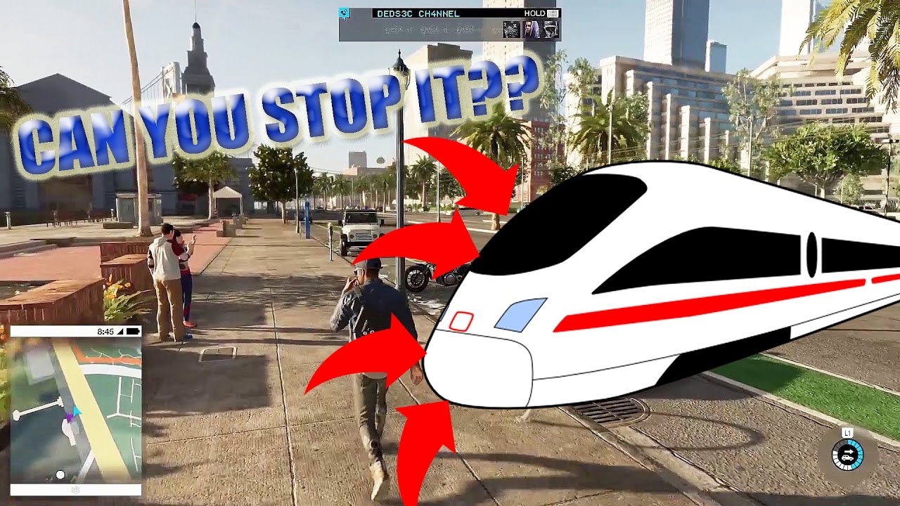CAN YOU STOP THE TRAIN IN WATCH_DOGS 2 - YouTube
