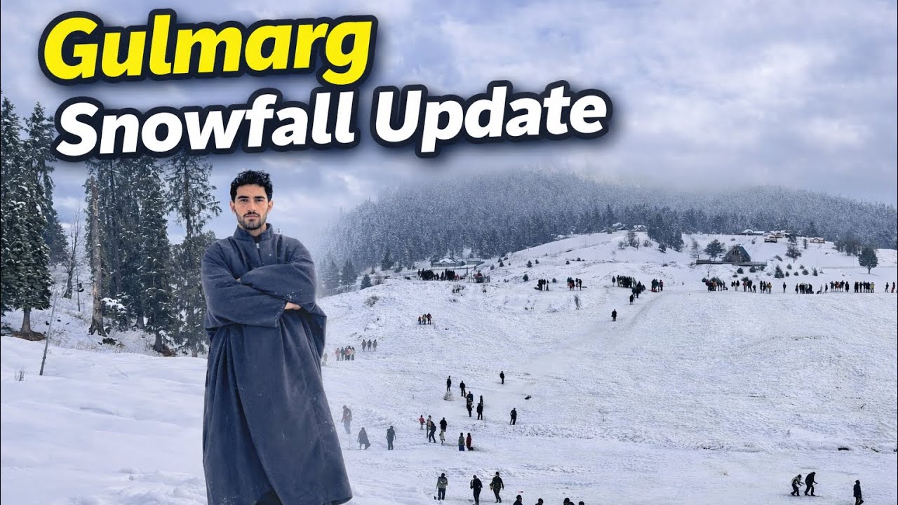 Fresh Snowfall 🌨️ ️In GULMARG Today || Snowfall in Gulmarg today ...