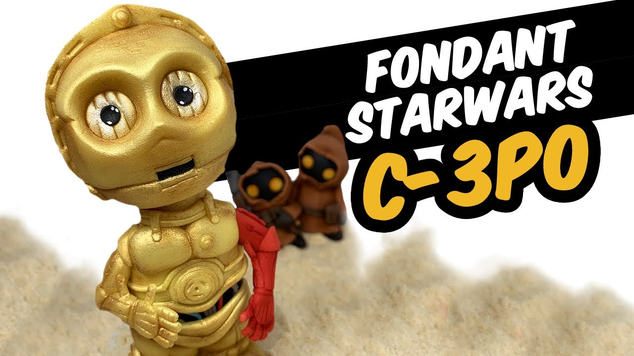 Fondant tutorial | STAR WARS C-3PO | cake topper - YouTube